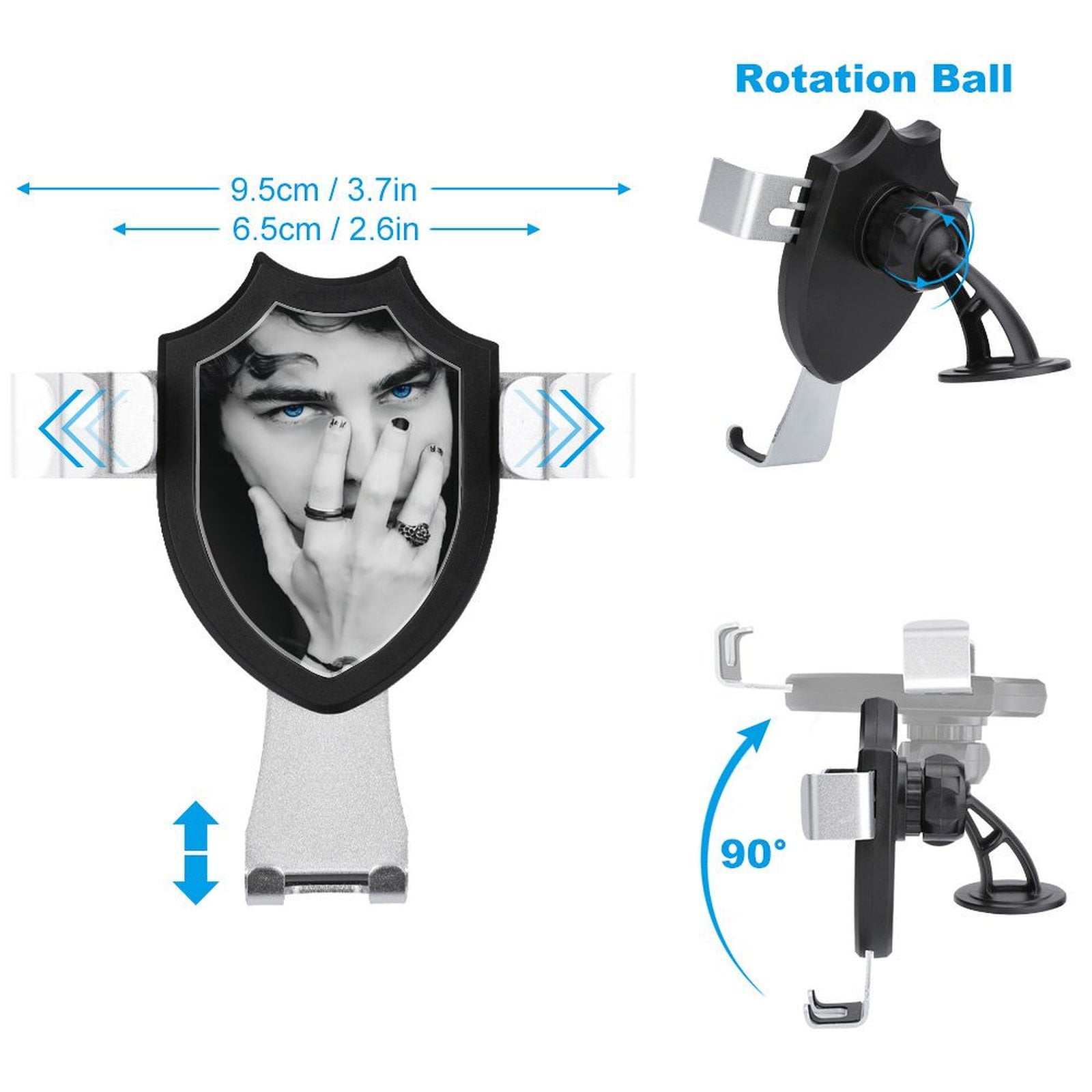 Colby Brock Car Phone Mount Phone Holders Metal Hook Clip Air Vent Cell ...