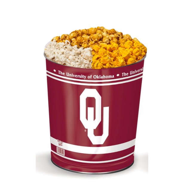 Colby Ridge 3 Way Football Popcorn Tin - White, Caramel, and Cheese ...