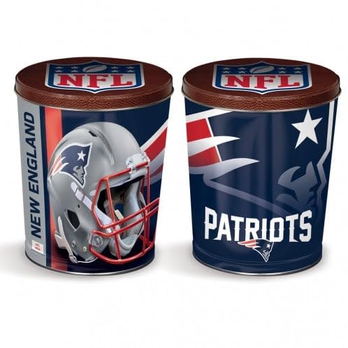 Colby Ridge 3 Way Football Popcorn Tin - White, Caramel, and Cheese ...