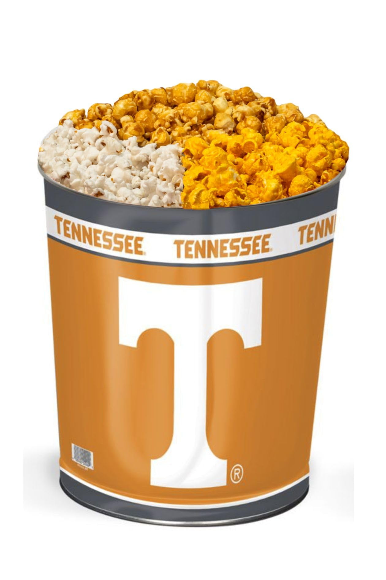 Colby Ridge 3 Way Football Popcorn Tin - White, Caramel, and Cheese ...