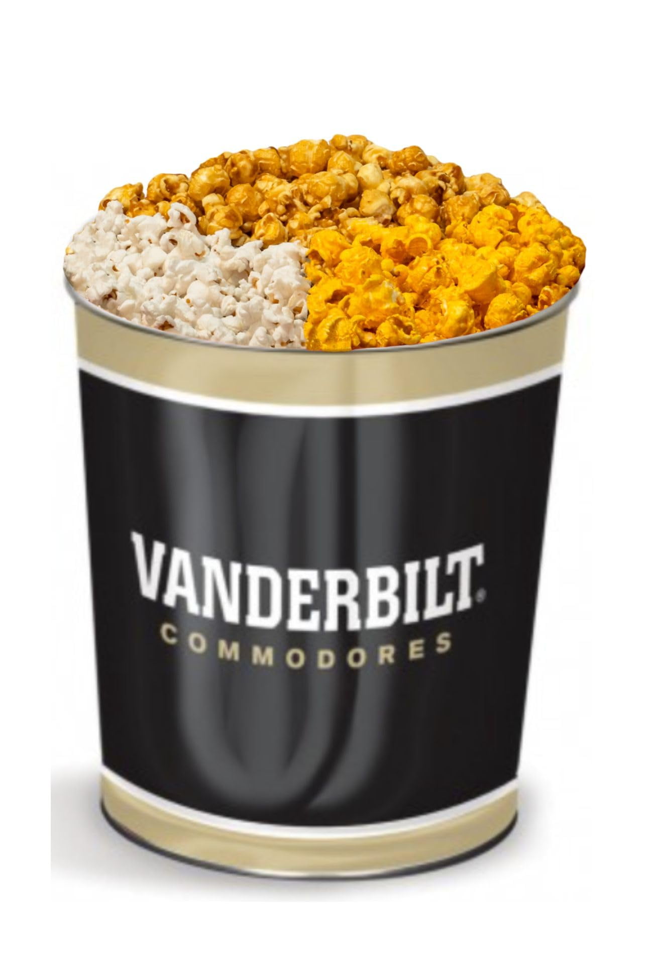 Colby Ridge 3 Way Football Popcorn Tin - White, Caramel, and Cheese ...