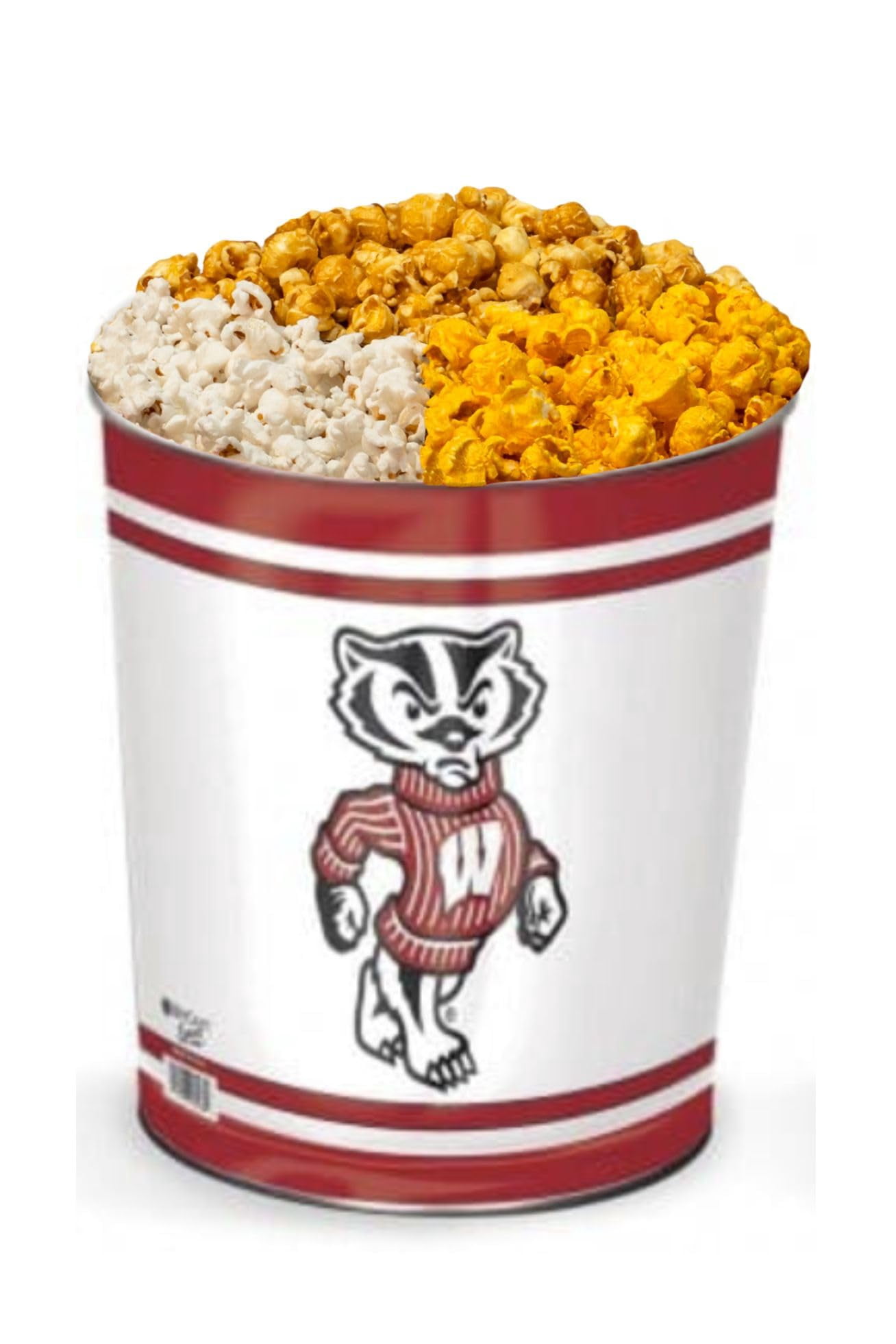 Colby Ridge 3 Way Football Popcorn Tin - White, Caramel, and Cheese ...
