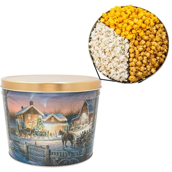 Holiday Popcorn Tins