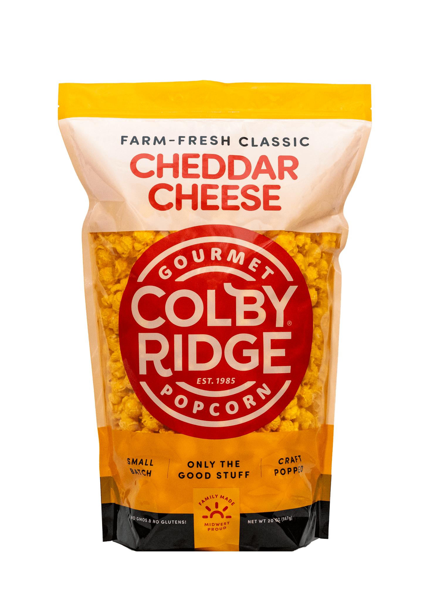 Colby Ridge Cheddar Cheese Gourmet Craft Popped Popcorn Snack Sized ...