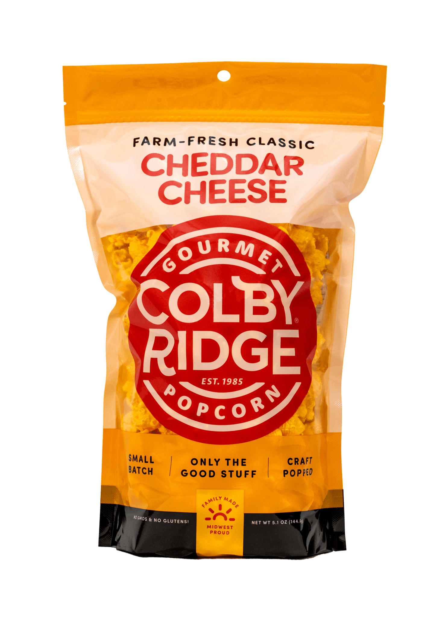 Colby Ridge Cheddar Cheese Gourmet Craft Popped Popcorn Snack Sized ...
