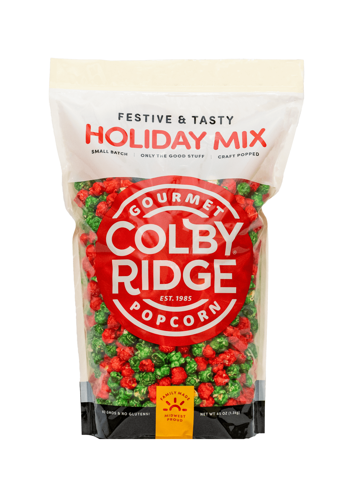 Colby Ridge Holiday Mix Gourmet Craft Popped Gluten Free Popcorn Snack ...