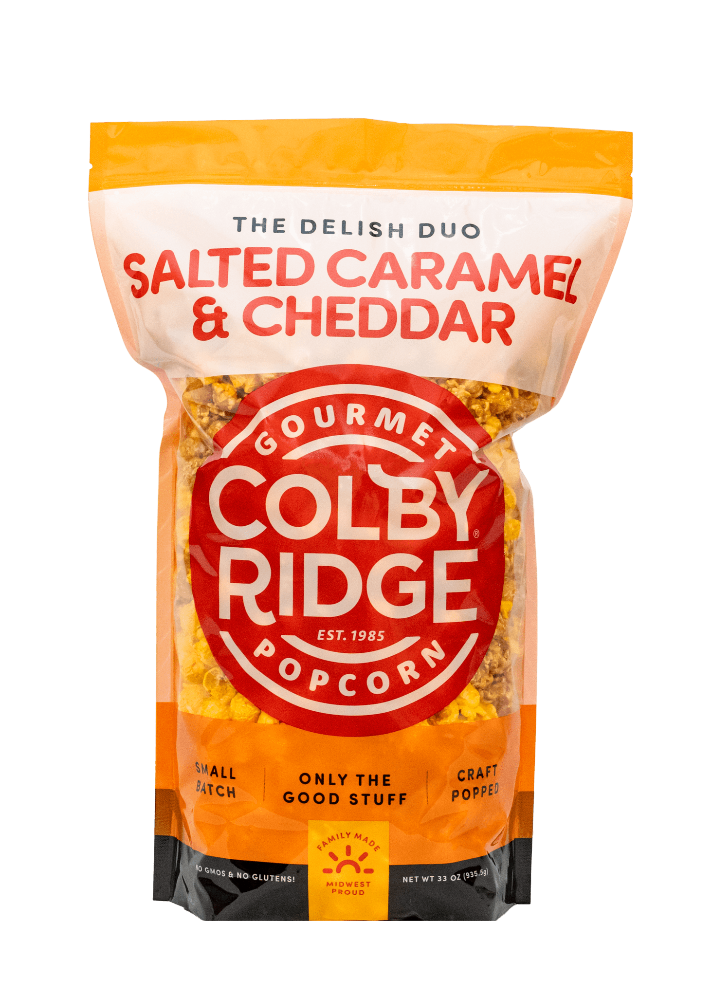Colby Ridge Salted Caramel & Cheddar Gourmet Craft Popped Popcorn Snack ...
