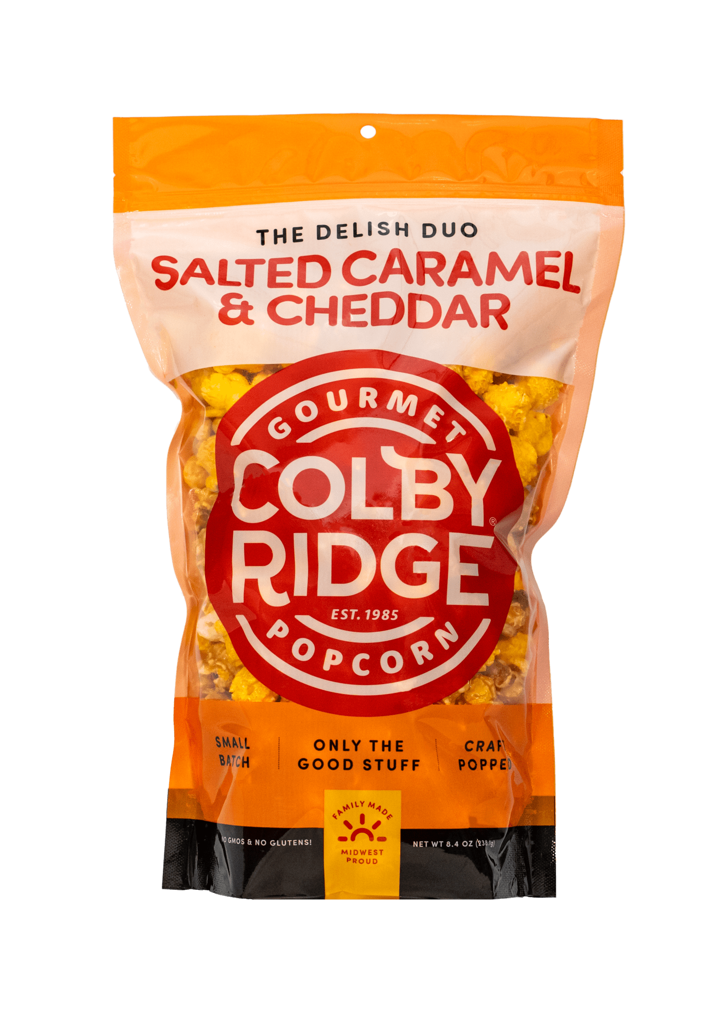 Colby Ridge Salted Caramel & Cheddar Gourmet Craft Popped Popcorn Snack ...