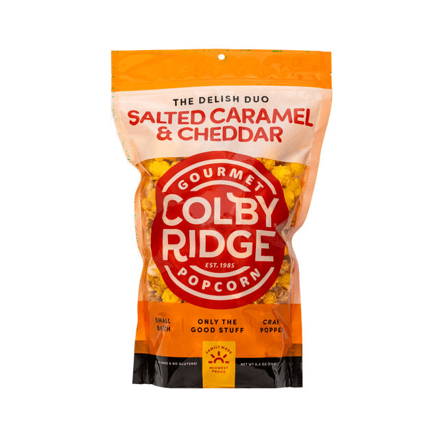 Colby Ridge Salted Caramel & Cheddar Gourmet Craft Popped Popcorn Snack ...