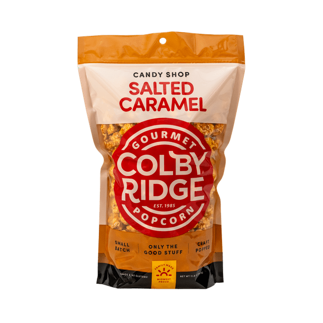 Colby Ridge Salted Caramel Gourmet Craft Popped Popcorn Snack Sized ...