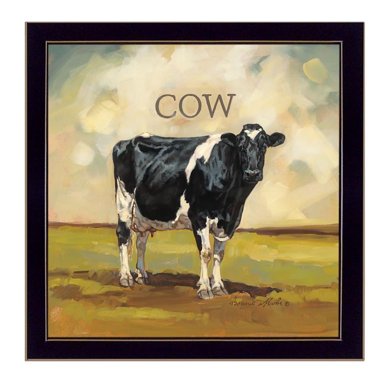 Colby the Cow by Bonnie Mohr Printed Framed Wall Art Wood Multi-Color ...