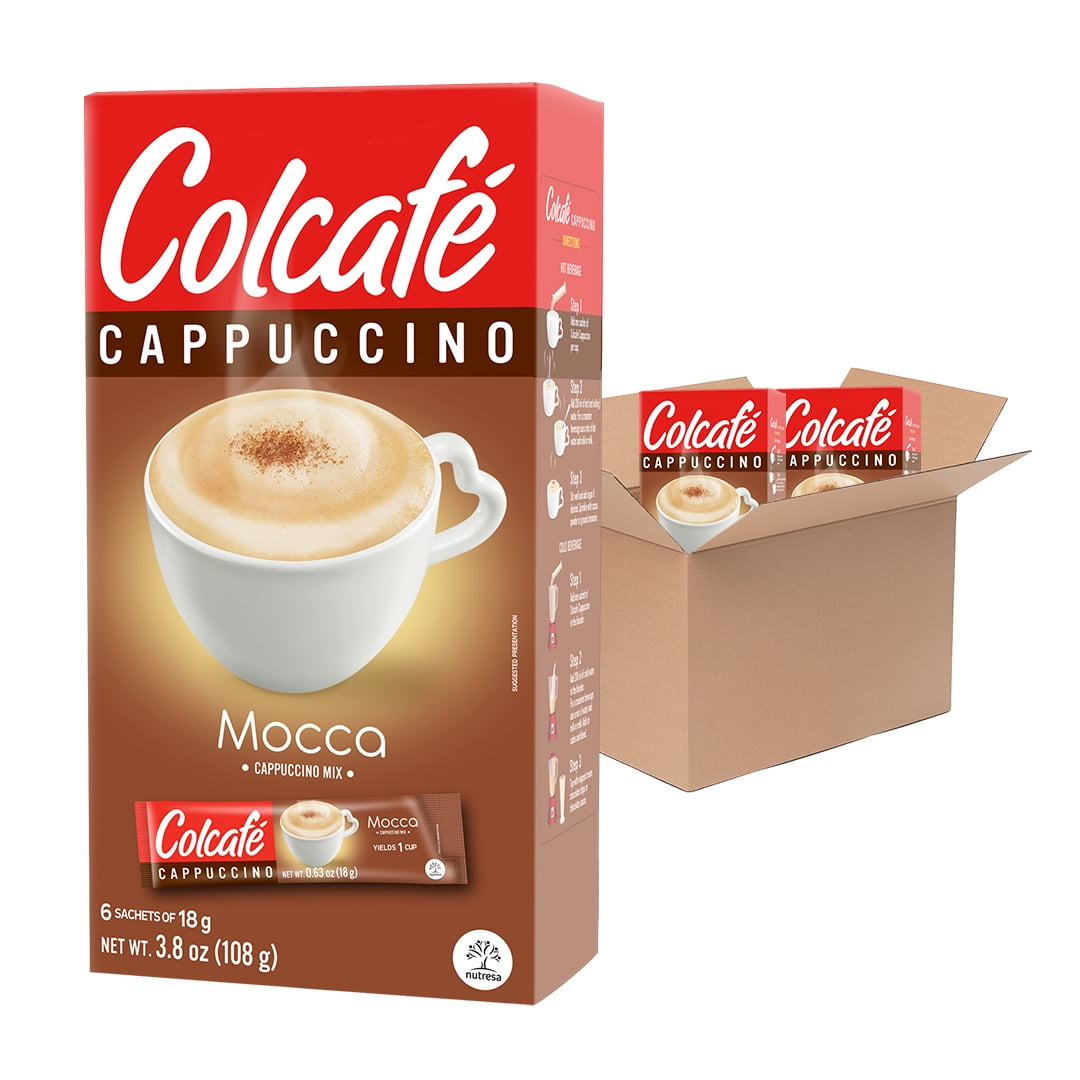Colcafé Capuccino Mocca Box, Instant Coffee, 3.8 oz, Pack of 2 ...