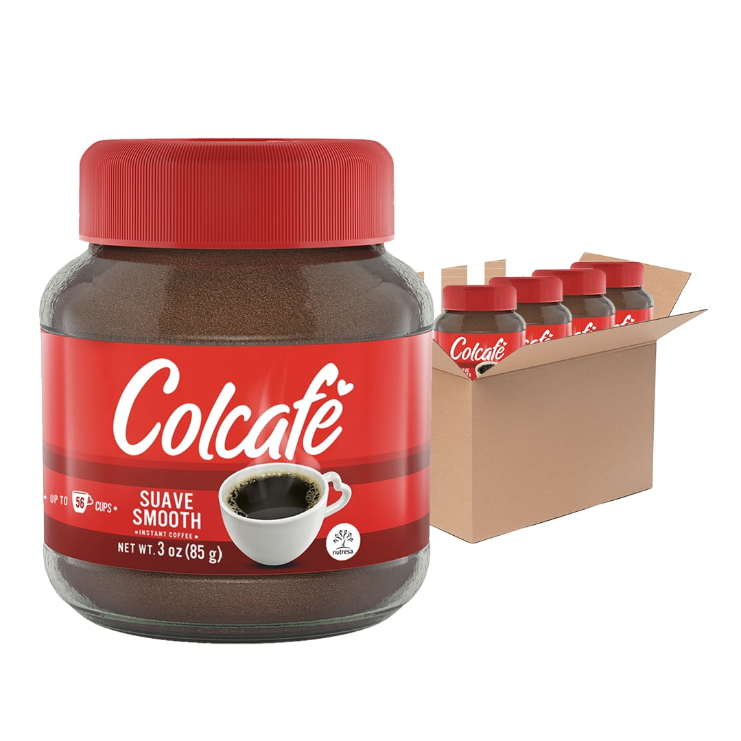 Colcafe Original Colombian Classic Instant Coffee, 6 oz Jar, Pack of 4 ...