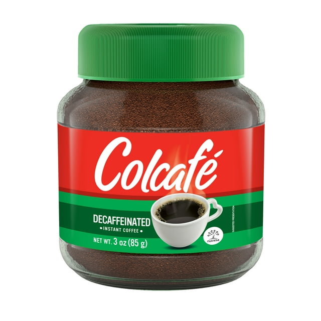 Colcafe Instant Decaf Coffee Jar | Same Great Taste, No Caffeine ...