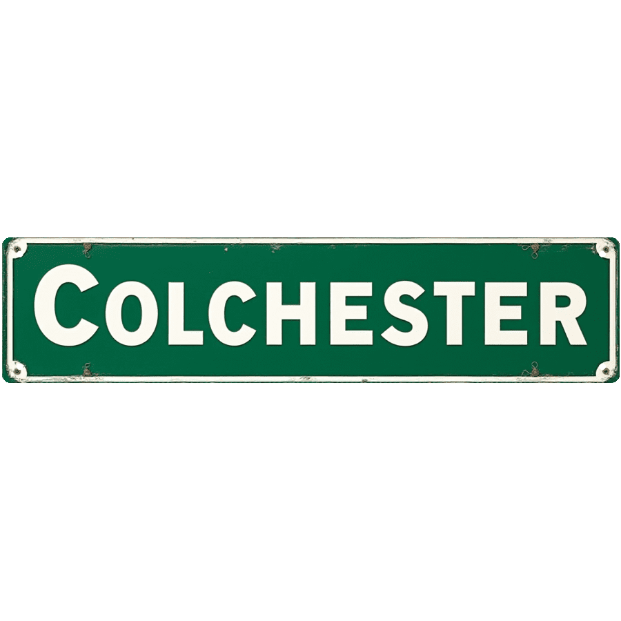 Colchester Vintage Tin Sign - 16x4 Inches - Ideal for Farmhouse, Man ...