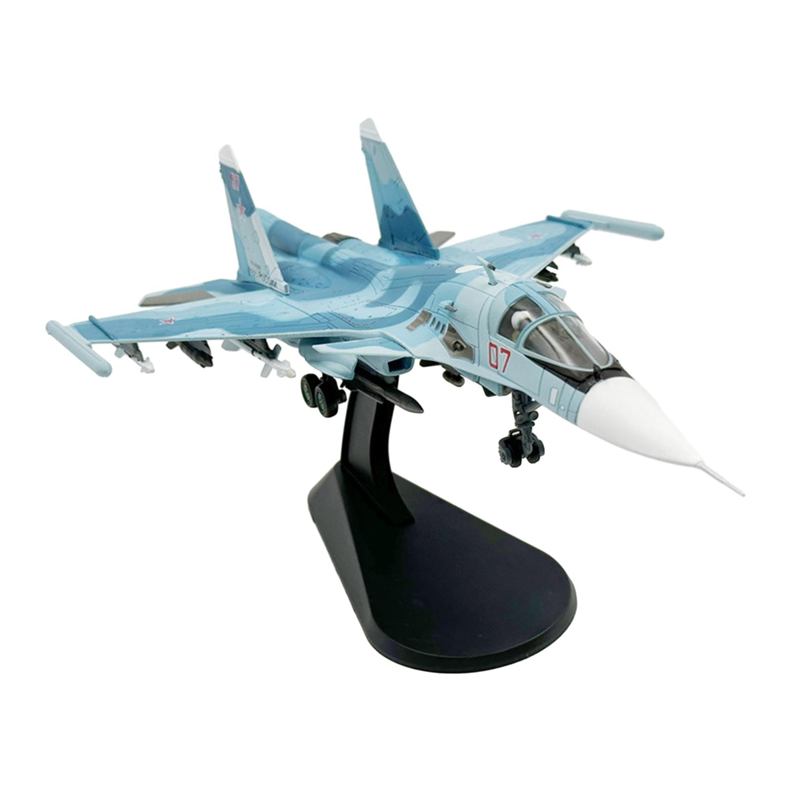 Colcolo 1/100 SU35 Diecast Plane Model Metal Alloy Fighter Model for Bedroom Living Room ...