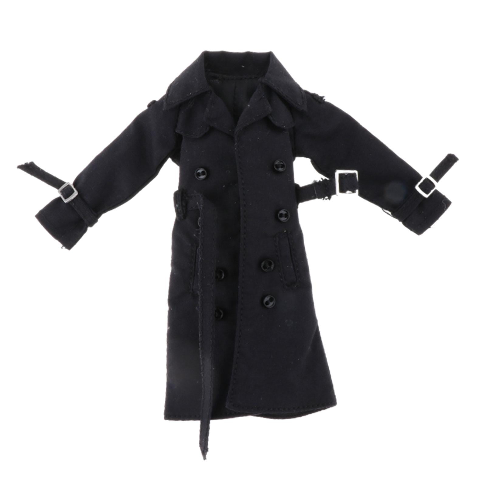 Colcolo 1/12 Male Trench Coat Outfit Cosplay Male Figure Coat for 6 ...