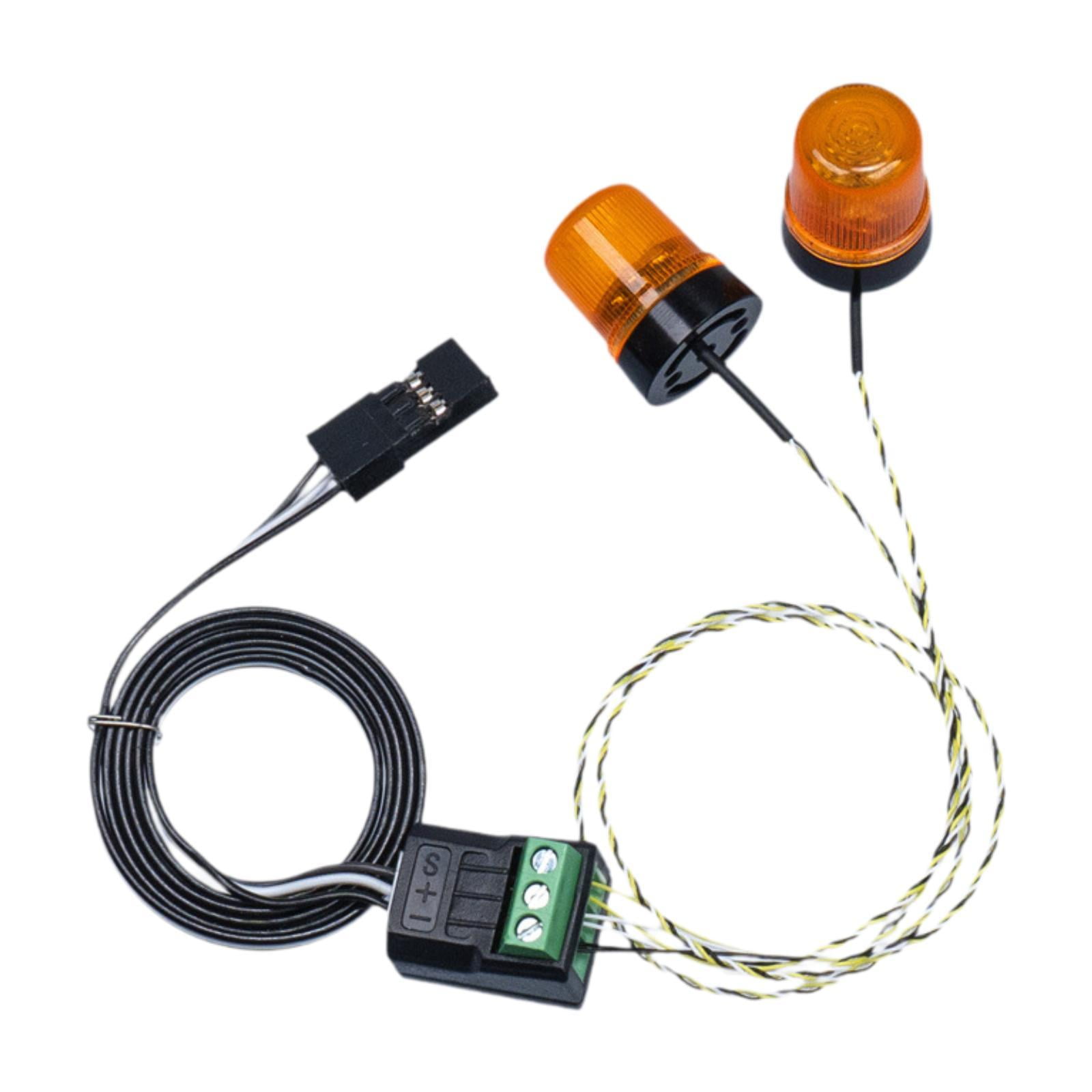 Colcolo 2 Pieces RC Truck Warning Light 1:14 Scale for Vehicles DIY ...