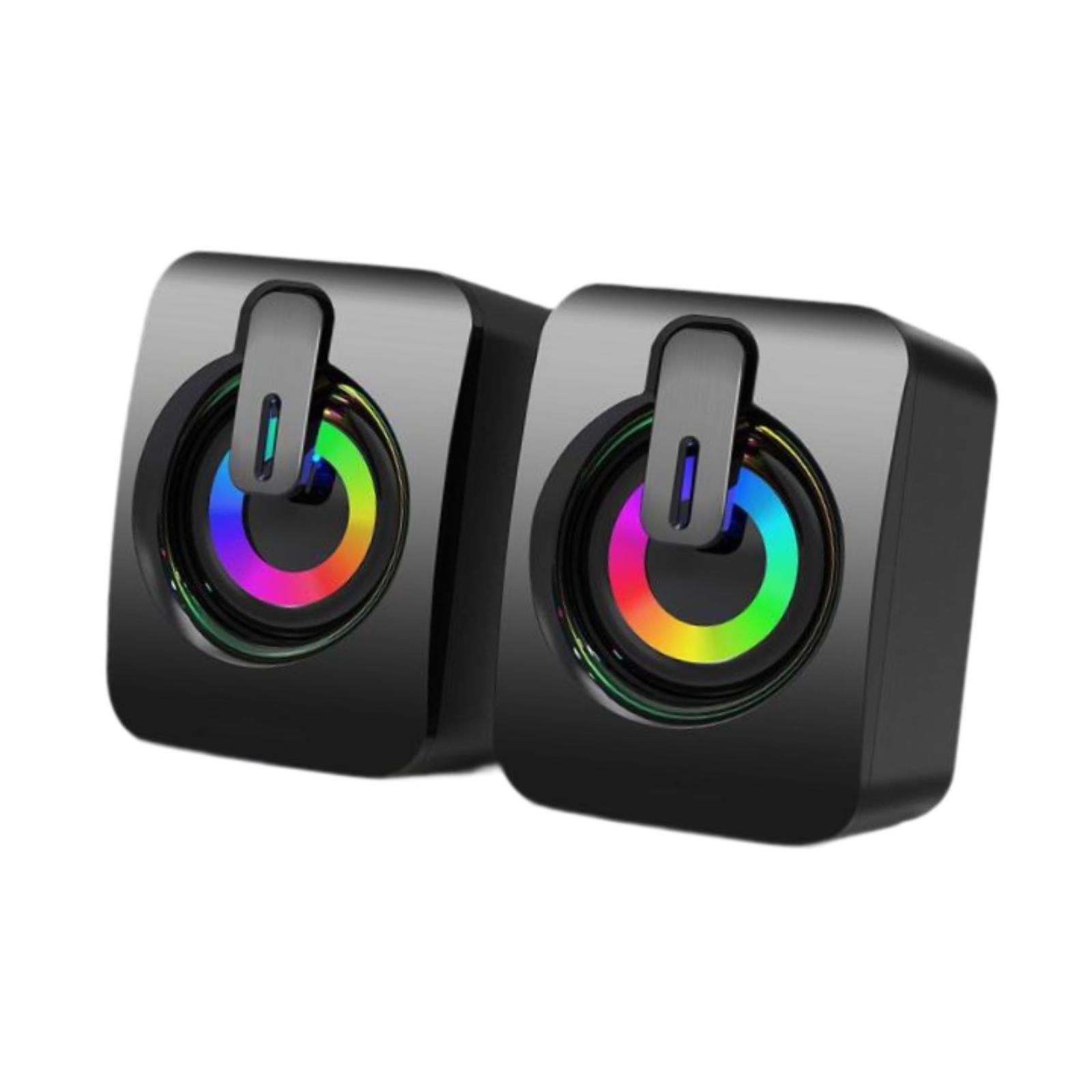 Colcolo 2 Pieces USB Mini Speaker Plug and Play Computer Speaker for ...