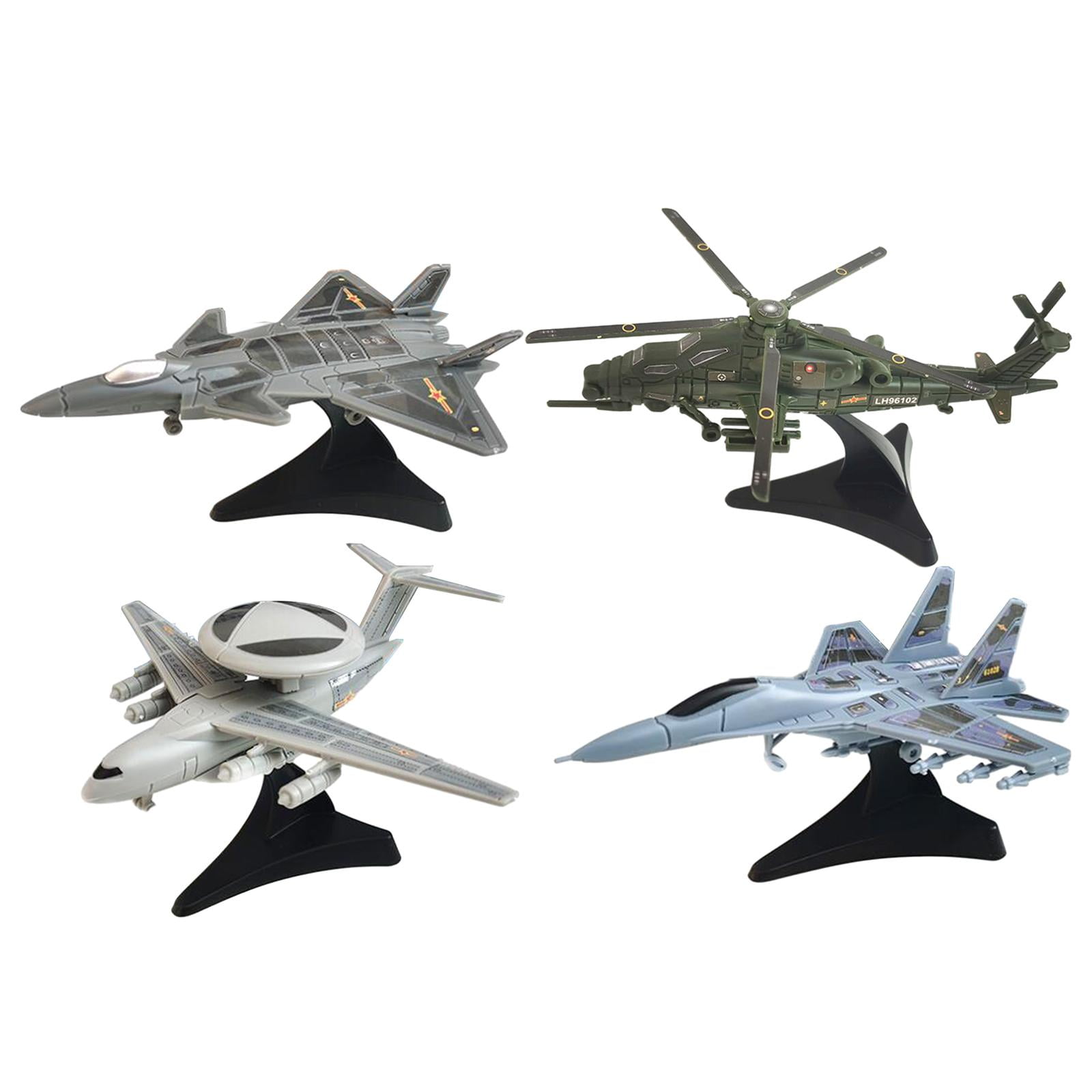 Colcolo 4 Pieces Fighter Plane Model DIY Assemble Aircraft Model Kits ...