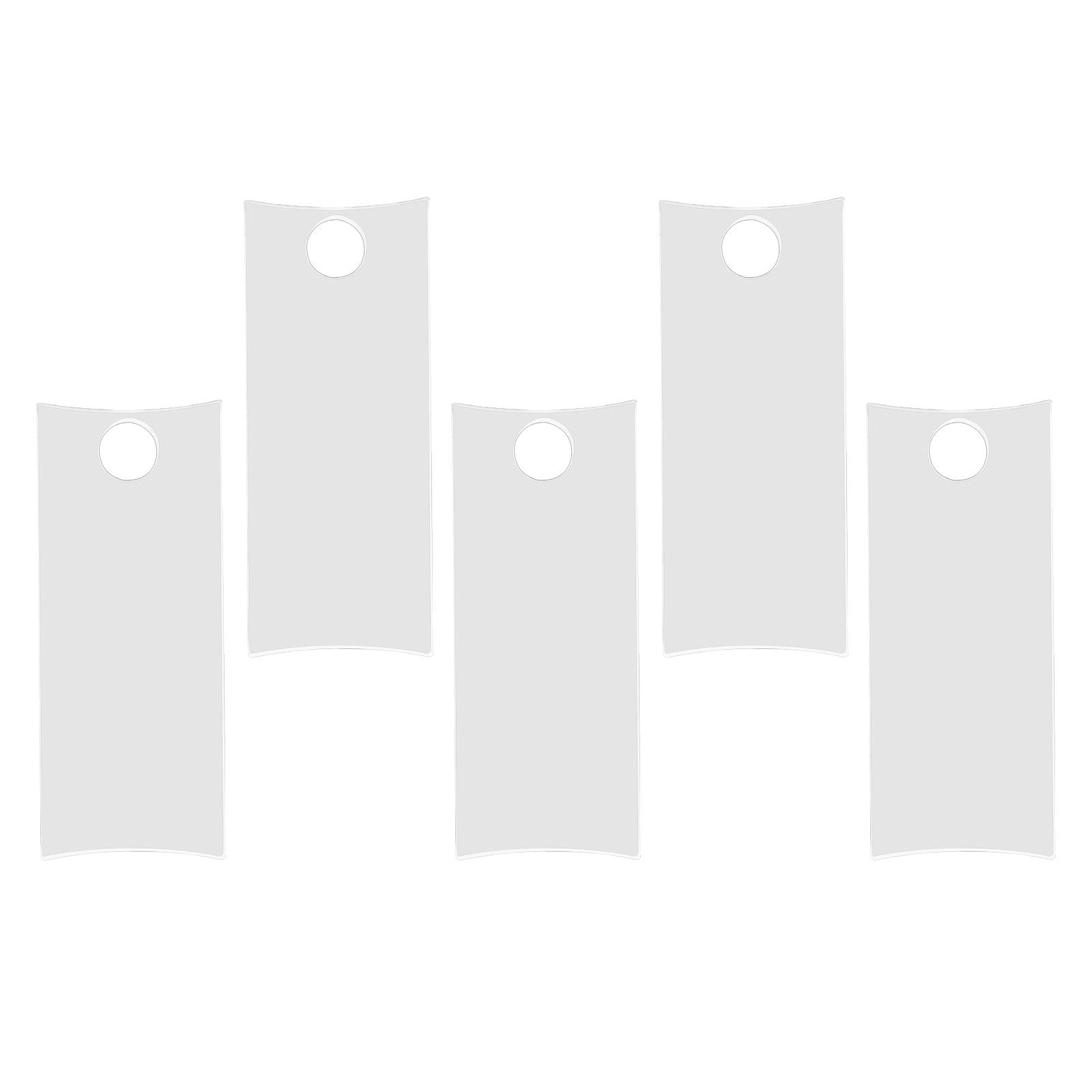 Colcolo 6 Pieces Blank Sublimation Name Plates DIY Multifunctional ID ...