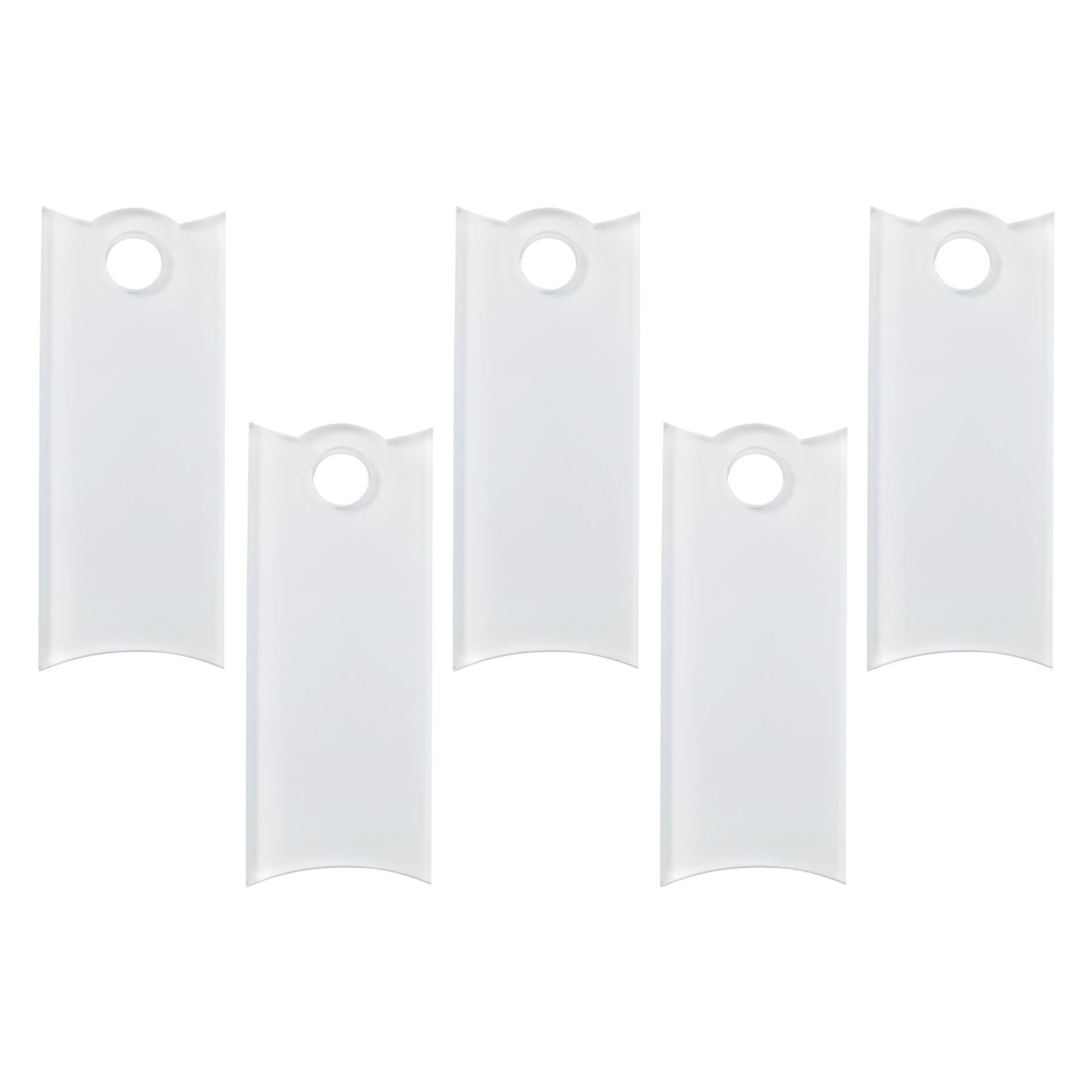 Colcolo 6 Pieces Blank Sublimation Name Plates DIY Multifunctional ID ...