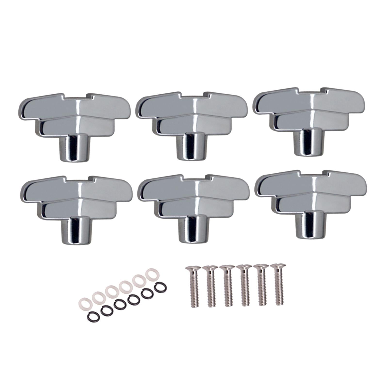Colcolo 6 Pieces Guitar Peg Button with Screws Tuner Machine Heads ...