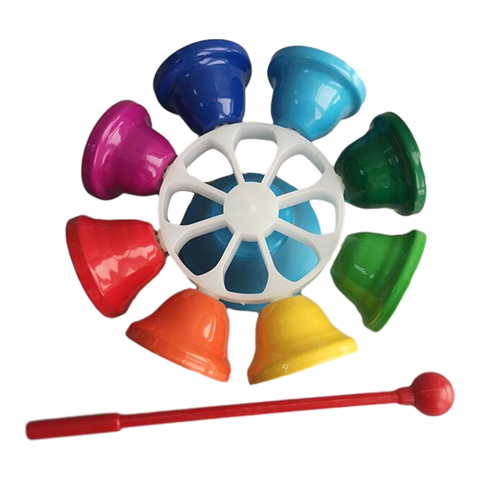 Colcolo 8 Note Hand Bells Early Educational Fine Motor Skill Percussion ...