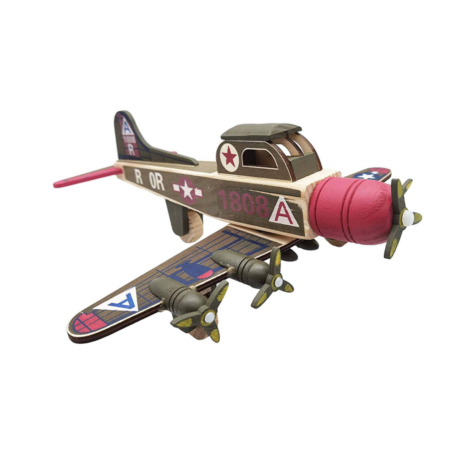 Colcolo Airplane Decor Wooden Model Plane for Entrances Bookshelf ...
