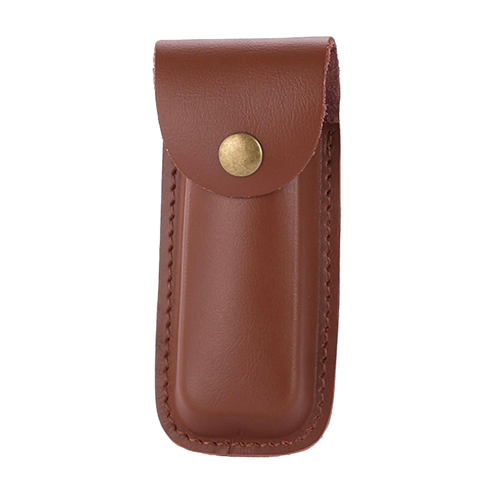 Colcolo Folding Sheath Snap Closure Practical Leather Sheath Pocket ...