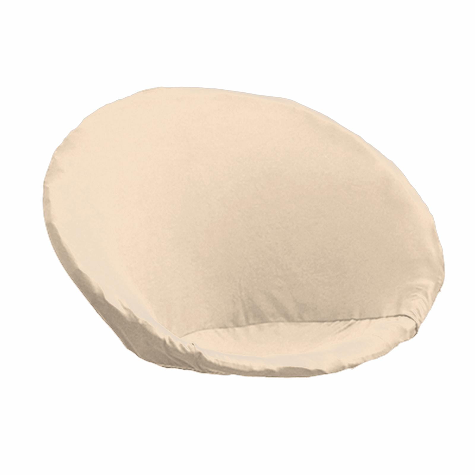 Colcolo High Stretch Polyester Fiber Chair Round Saucer Cover, Beige ...