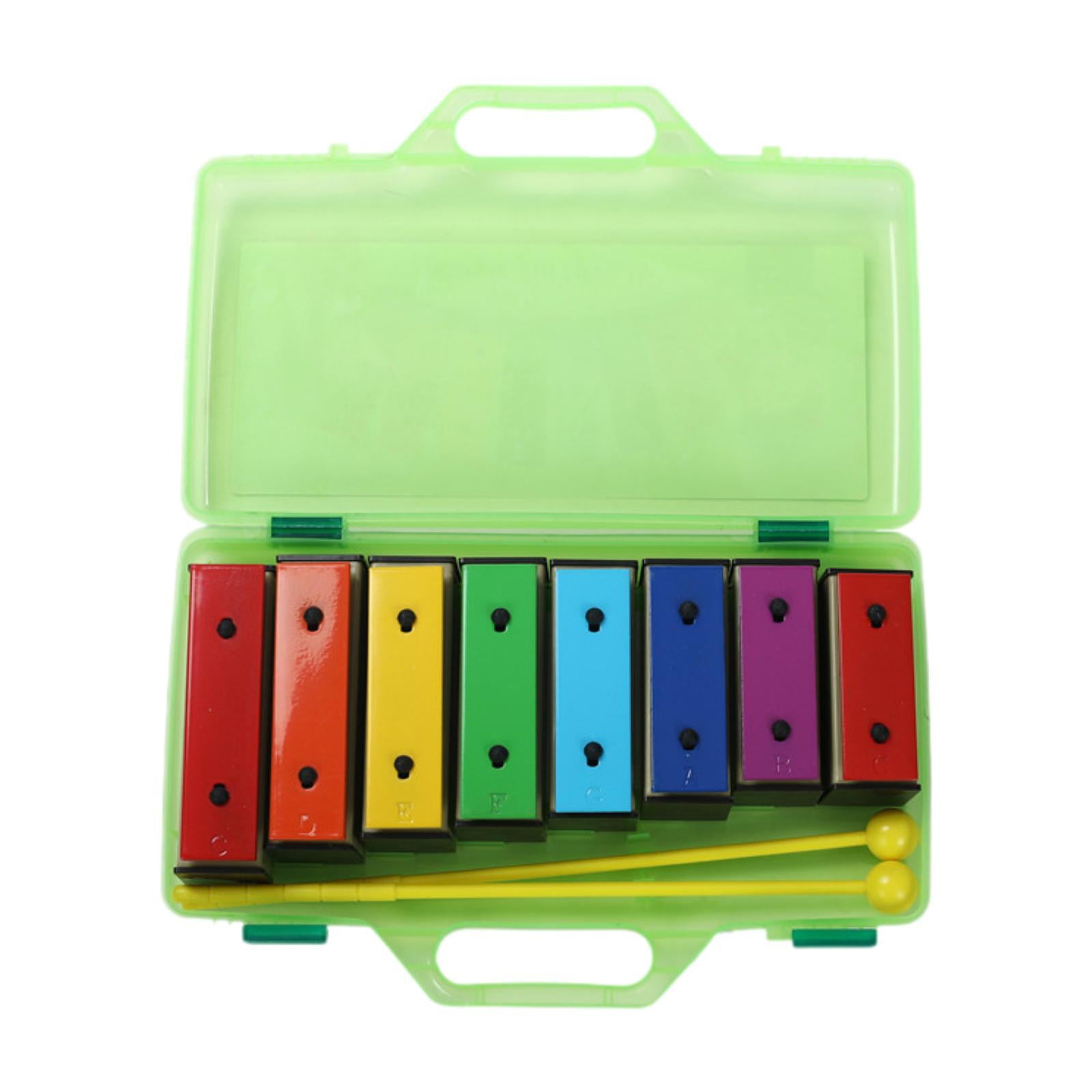 Colcolo Kids Xylophone 8 Notes Glockenspiel Xylophone for Band Beginner ...