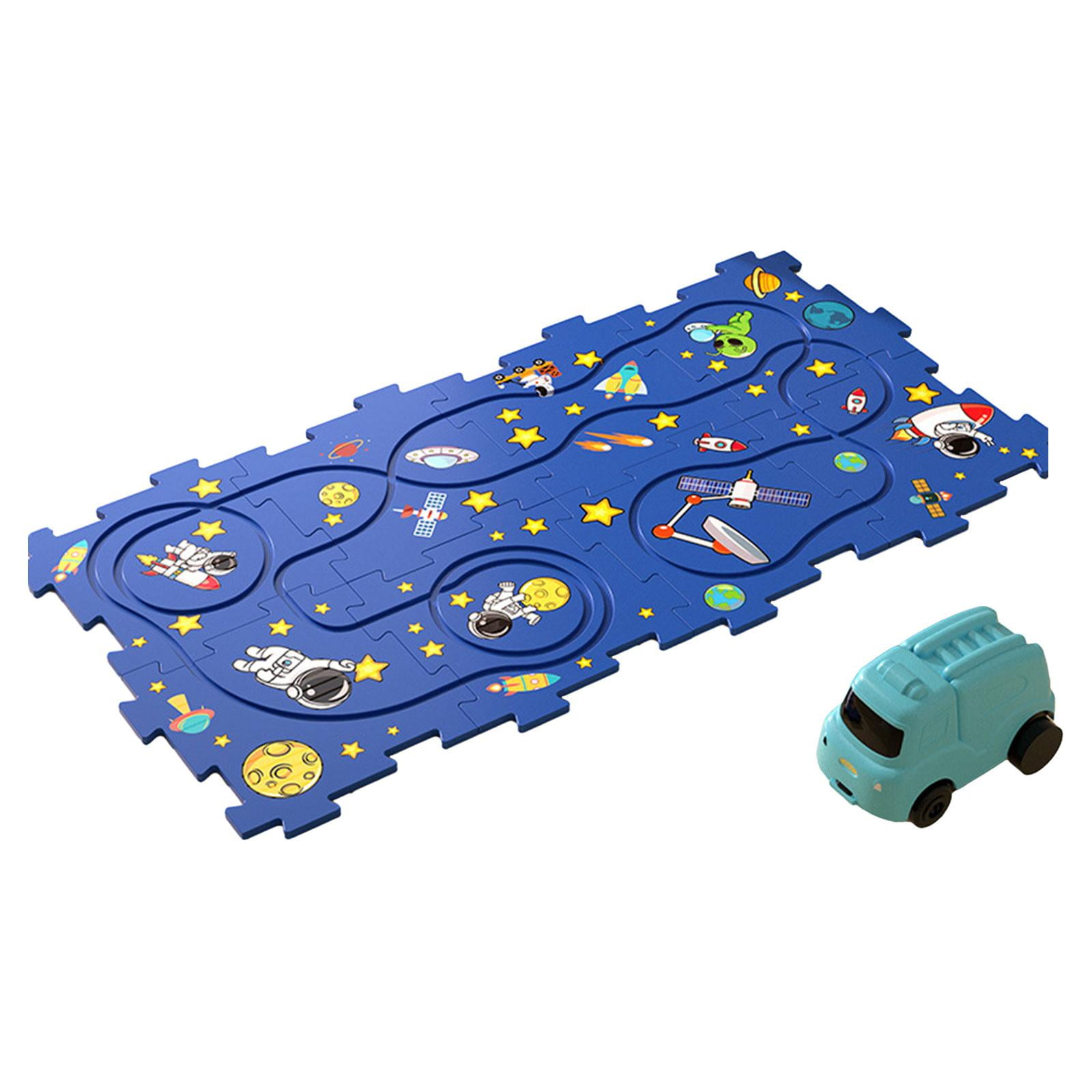 Colcolo Puzzle Track Car Paly Set Track Building Blocks for Children ...