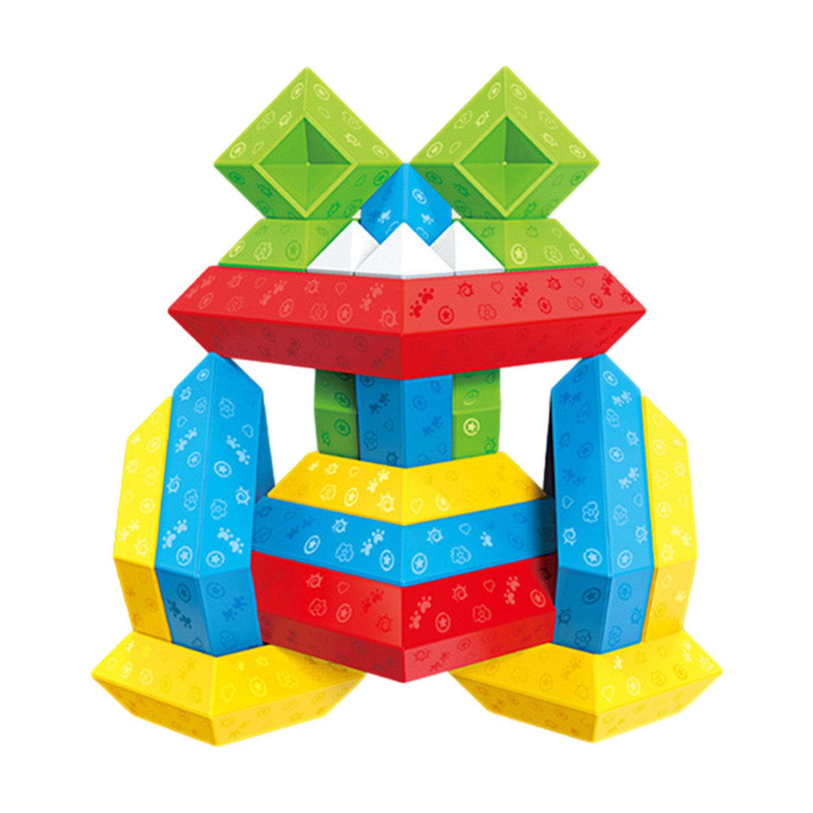 Colcolo Pyramid Stacking Toy 3D Puzzle Brain Teasers for Children 1 2 3 ...