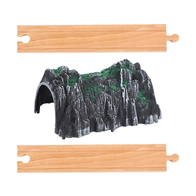 Colcolo Rockery Train Cave Tunnel Model for Home Miniature Garden Decor ...