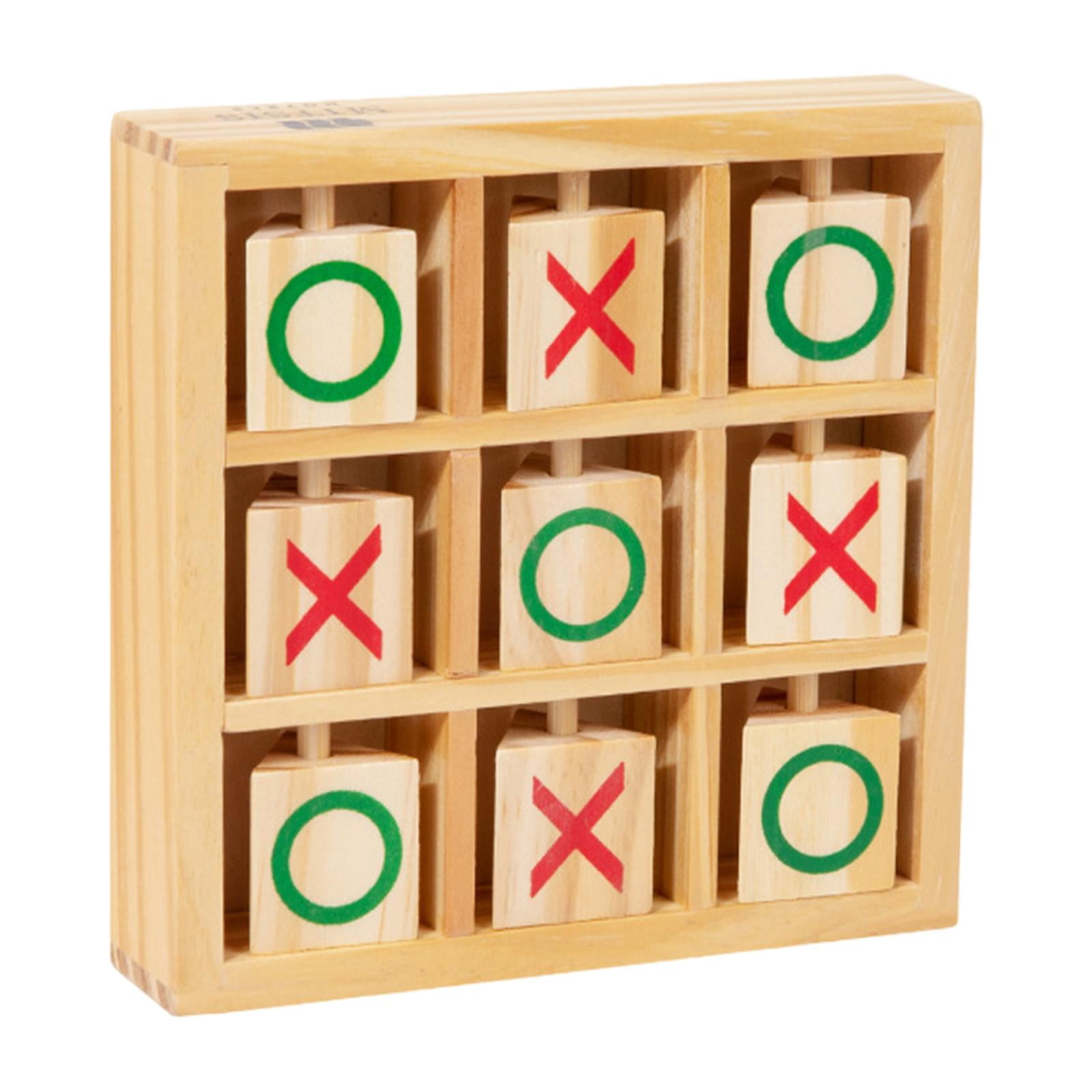 Colcolo Wood Tic TAC Toe Board Game Parties Favors Rustic Family Game ...
