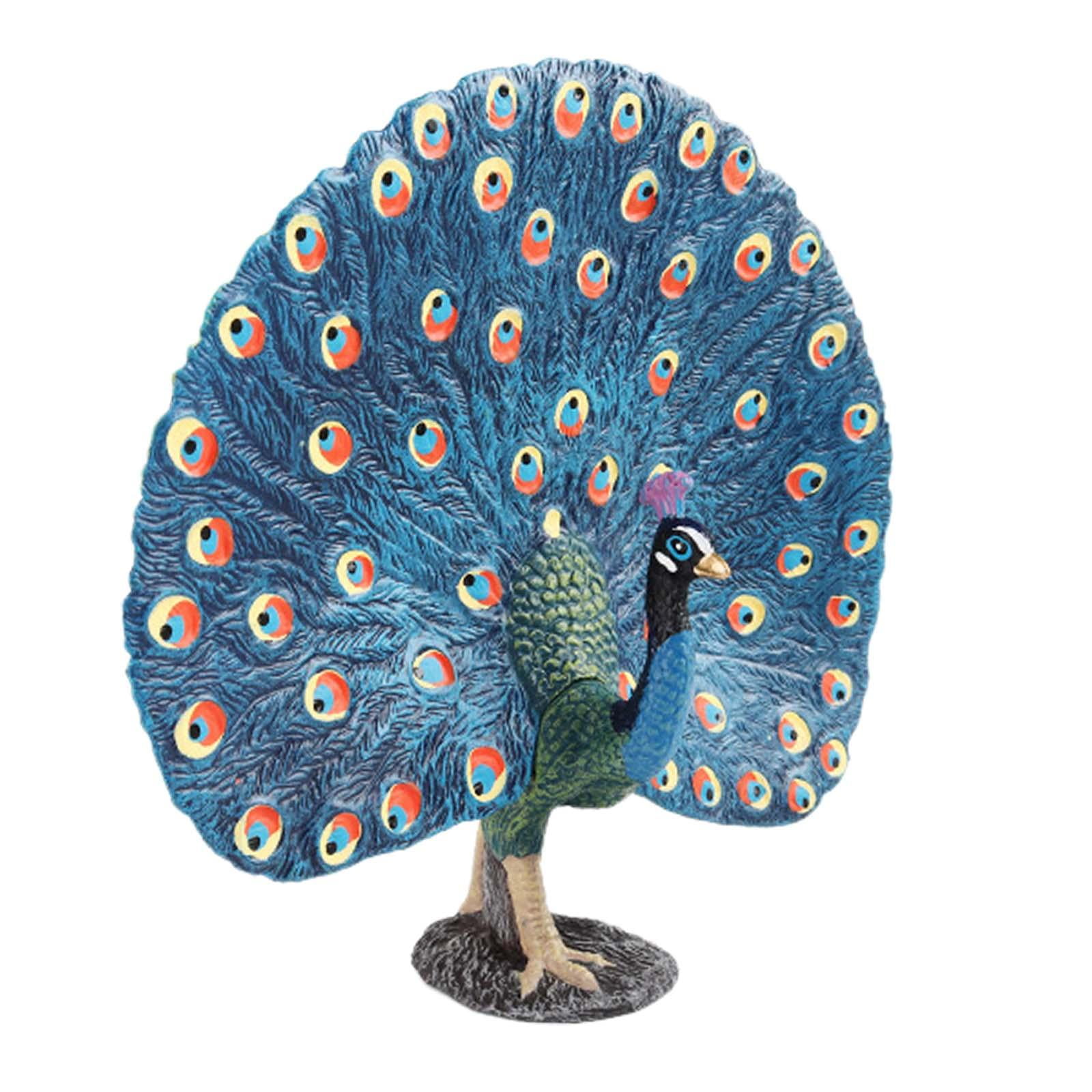 Colcolo life Animal Figure Realistic Peacock Model for Home Decoration ...