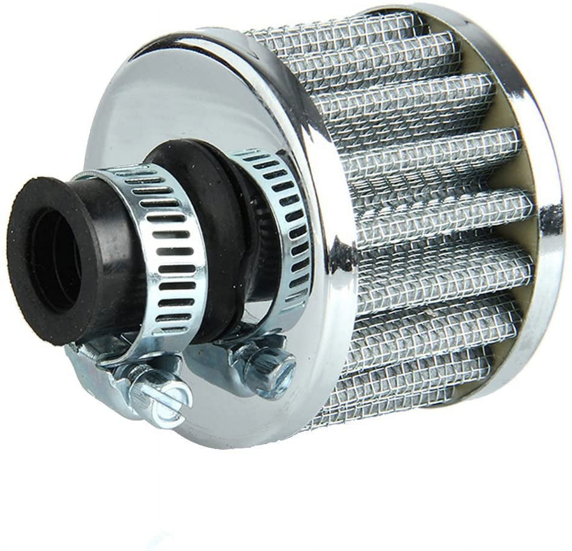 Cold Air Filter Crankcase Breather Turbo Fan 12MM Mini Silver For Car ...