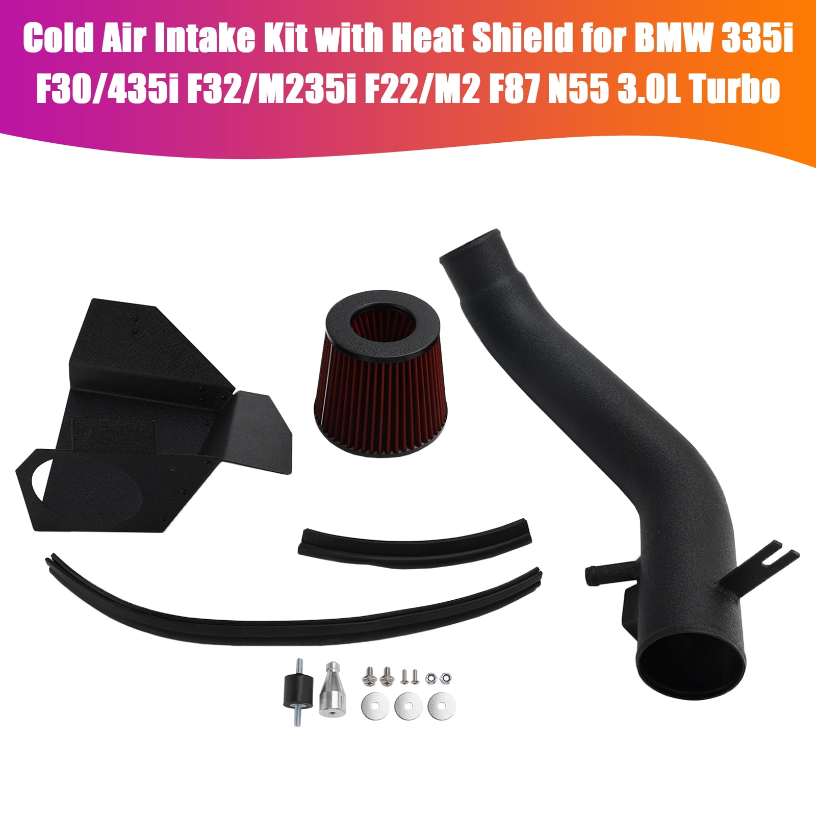 Cold Air Intake Kit for BMW 335i F30/435i F32/M235i F22/M2 F87 N55 3.0L ...