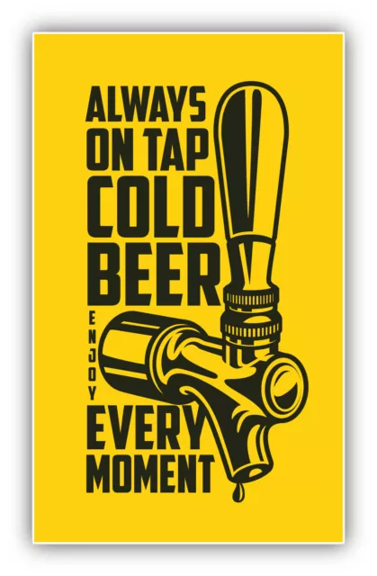 Cold Beer Sticker Phone Decal Water Bottle Stickers Car Decals, Laptop ...