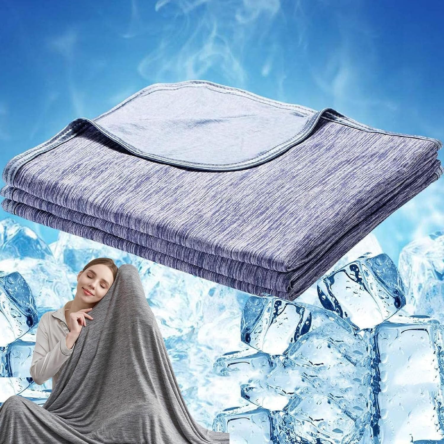 The Cold Blanket, 2025 New Cooling Blanket King Size Double-Sided ...