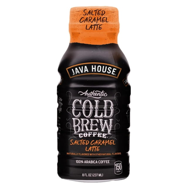 Java House Cold Brew Coffee, Salted Caramel Latte, 12 Pack of 8oz ...