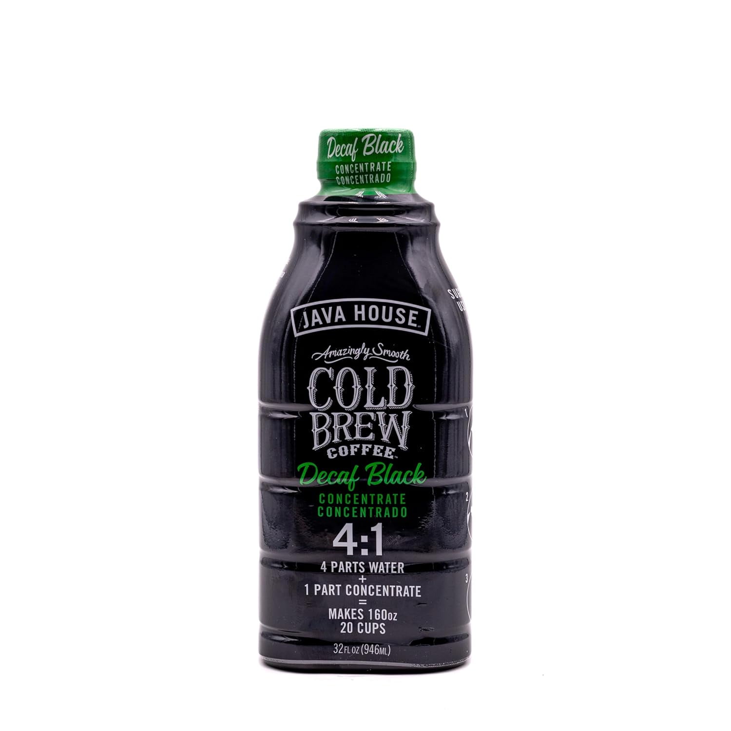 Cold Brew Coffee, Decaf Colombian 4:1 Liquid Concentrate, 32 Ounce ...