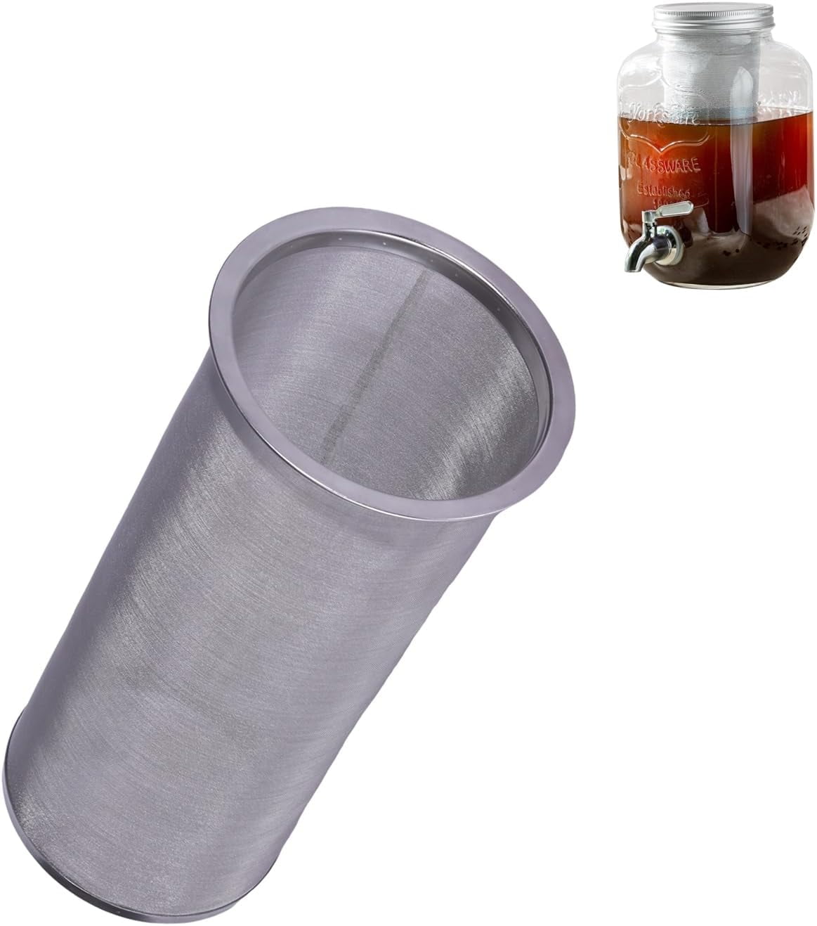 Cold Brew Coffee Filter for 1 Gallon Mason Jars, Made with Stainless ...