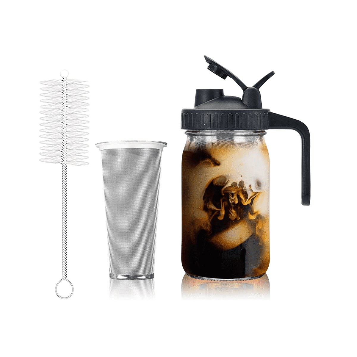 Cold Brew Coffee Maker 32Oz Cold Brew Pitcher with Stainless Steel ...