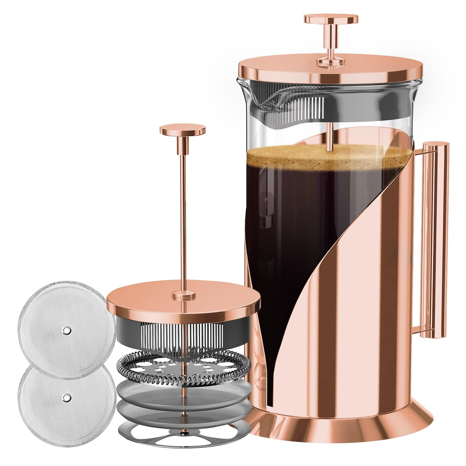Cold Brew Coffee Maker - 34oz Airtight Iced Coffee & Tea Pitcher with ...