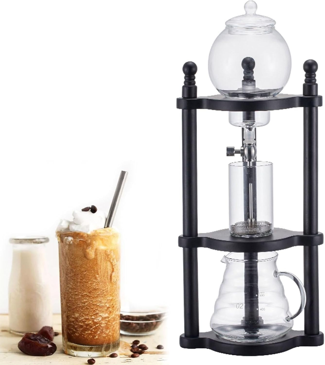 Cold Brew Drip Coffee Maker, Iced Coffee Drip Pot Cold-Drip Coffee ...
