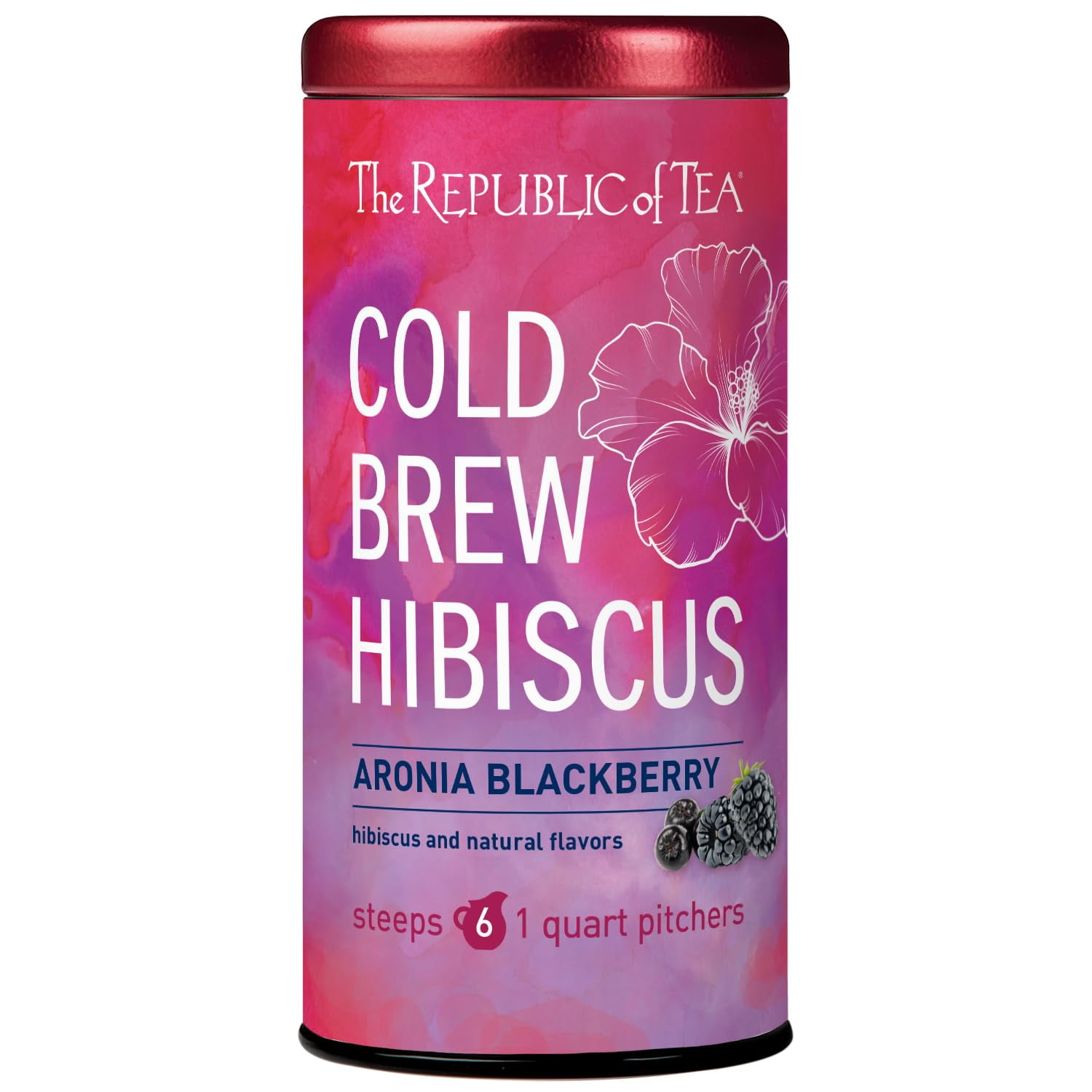 Cold Brew Hibiscus Aronia Blackberry Iced , Large Iced Pouches, Steeps ...