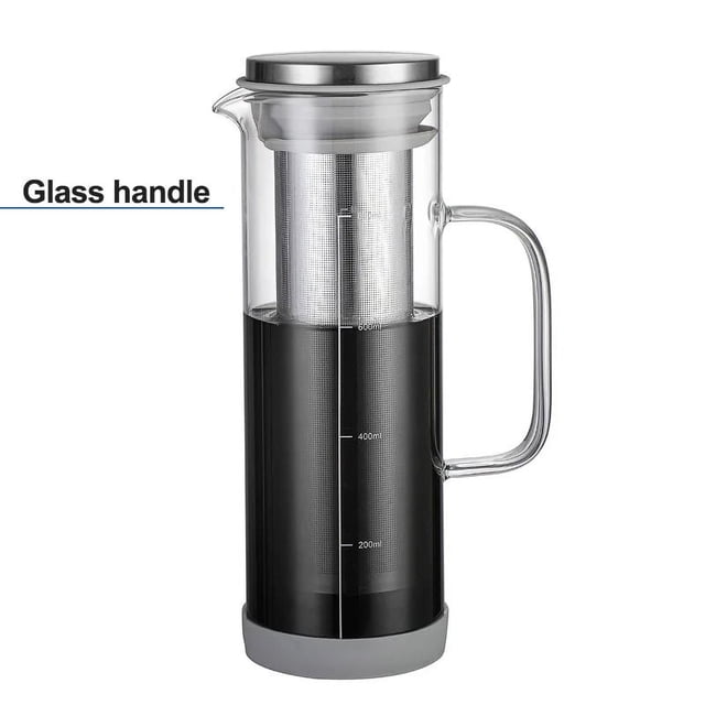Cold Brew Iced Coffee Maker Tea Infuser 800ML with Coffee Filter ...