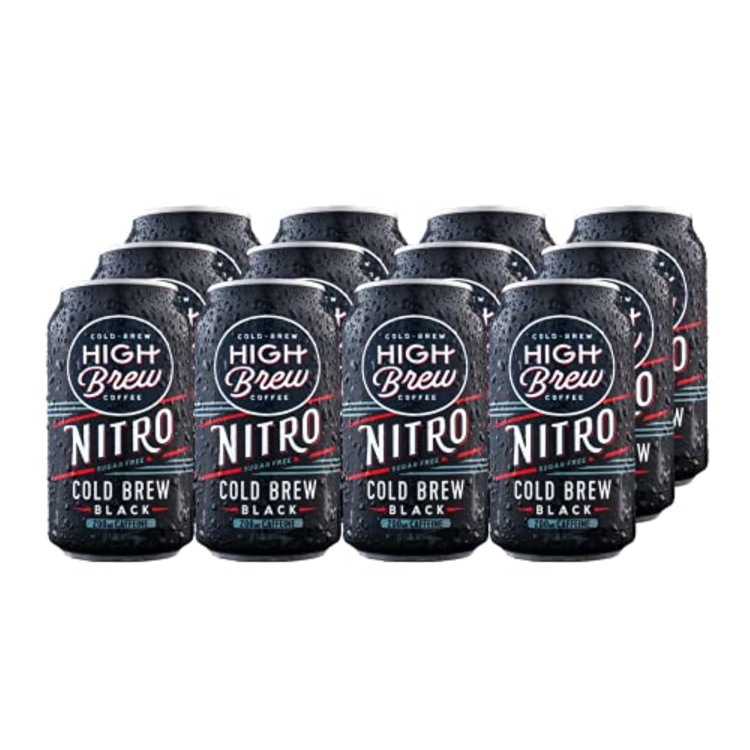 Cold Brew, Nitro Black, Sugar Free & Dairy Free, 10 Fl Oz Can (Pack of ...